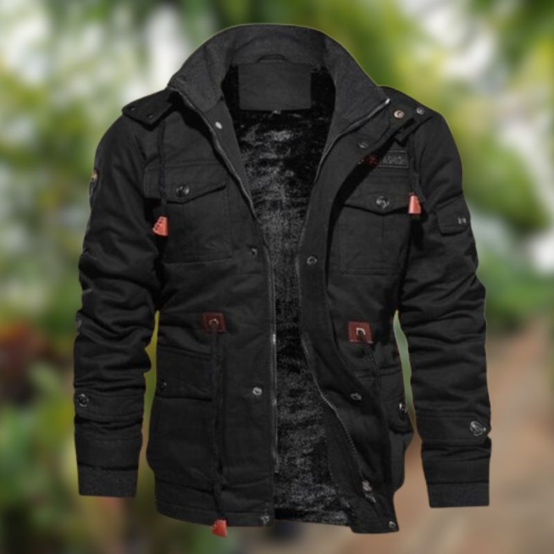 WILLEM | Stijlvol Jasje Trendy Winterjas in Donkerblauw — Finn Brands